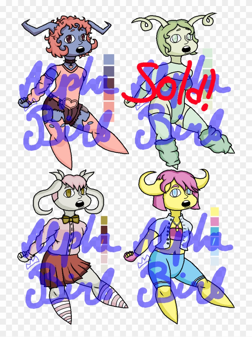 Pastel Demon Adopts [open] By Alphabirb - Cartoon - Free Transparent ...
